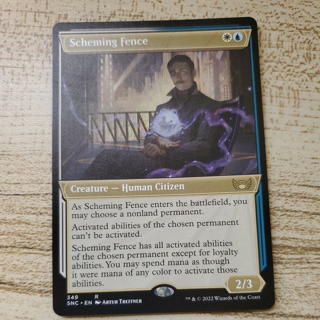 MTG Scheming Fence Streets of New Capenna 349 Regular Rare for sale ...