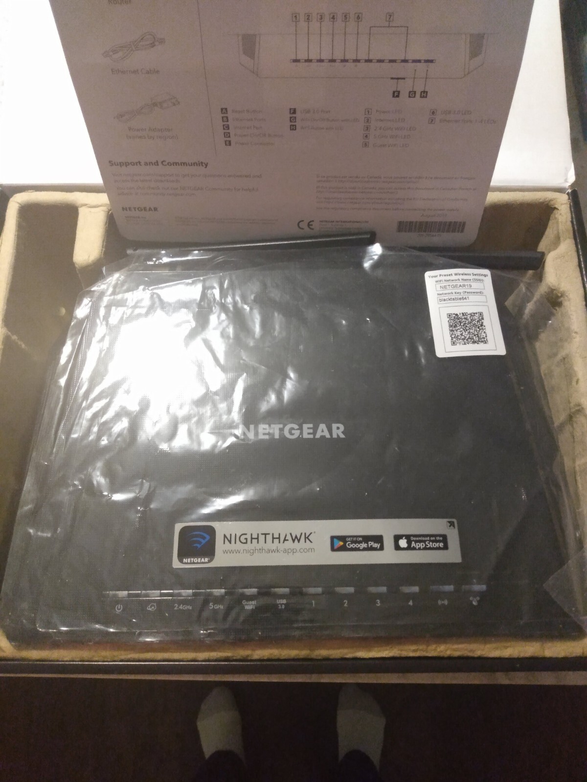 Netgear Nighthawk AC1750 Smart WiFi Router Model: R6700v2 | eBay