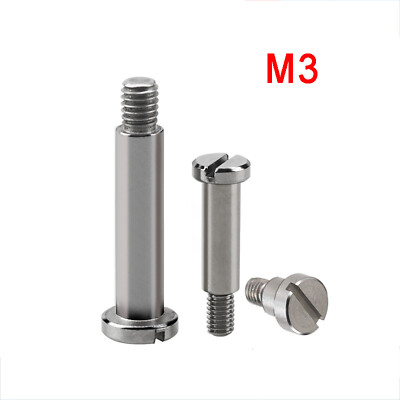 M3 Stainless Steel Slotted Shoulder Screws Slot Drive Bolts - Shoulder ...