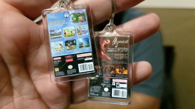 Gamecube GC Game Art Video Game Keychain | Chain | Pendent (Front ...