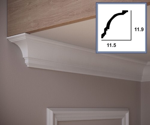 Coving Cornice Light Weight Strong Polymer Moulding Linear Quality CC44 ...