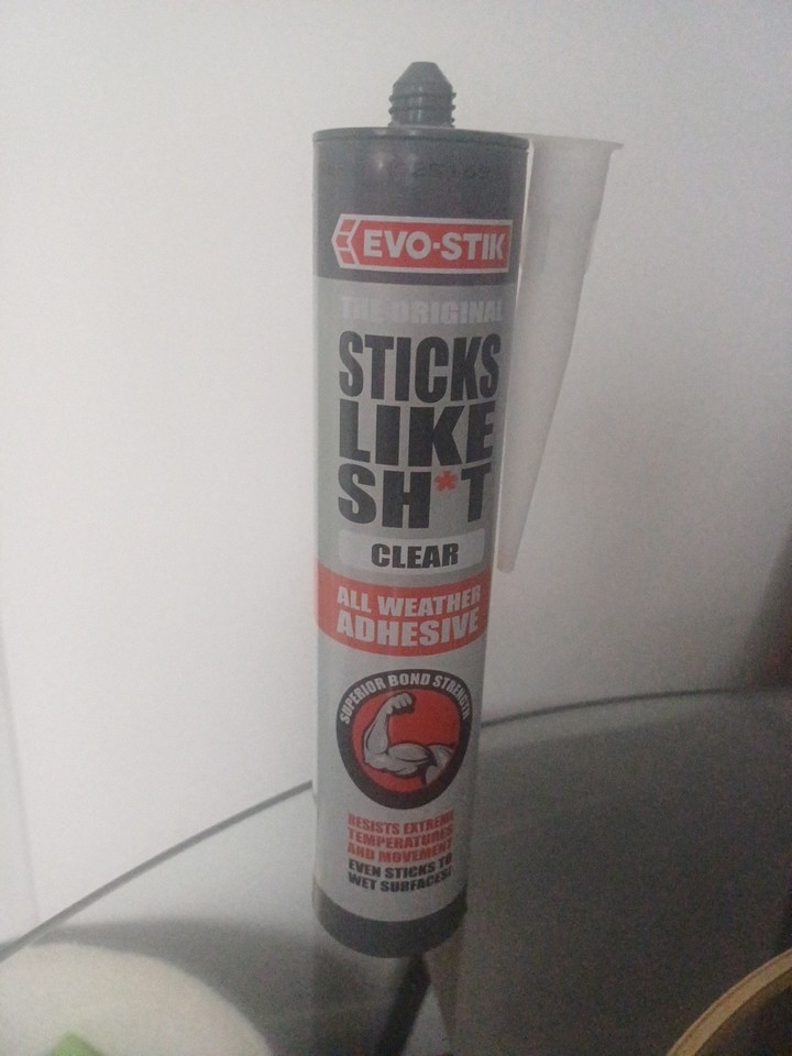 Evo-Stik Sticks Like Sh*t All Weather Adhesive - Clear - 290ml ...