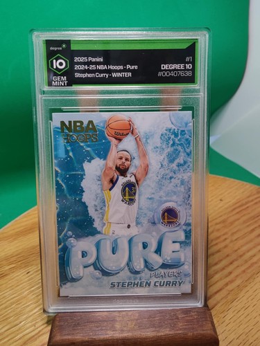 Stephen Curry Winter #1 (2024 Panini NBA Hoops Pure Players) Grade 10 ...