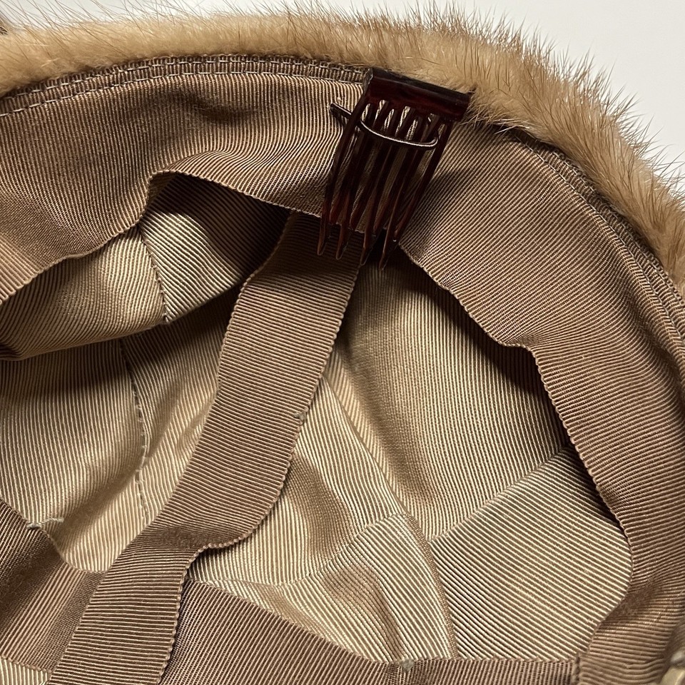 Vintage Women's Brown Fur Hat by Woolf Brothers Union Made W/ Hair ...