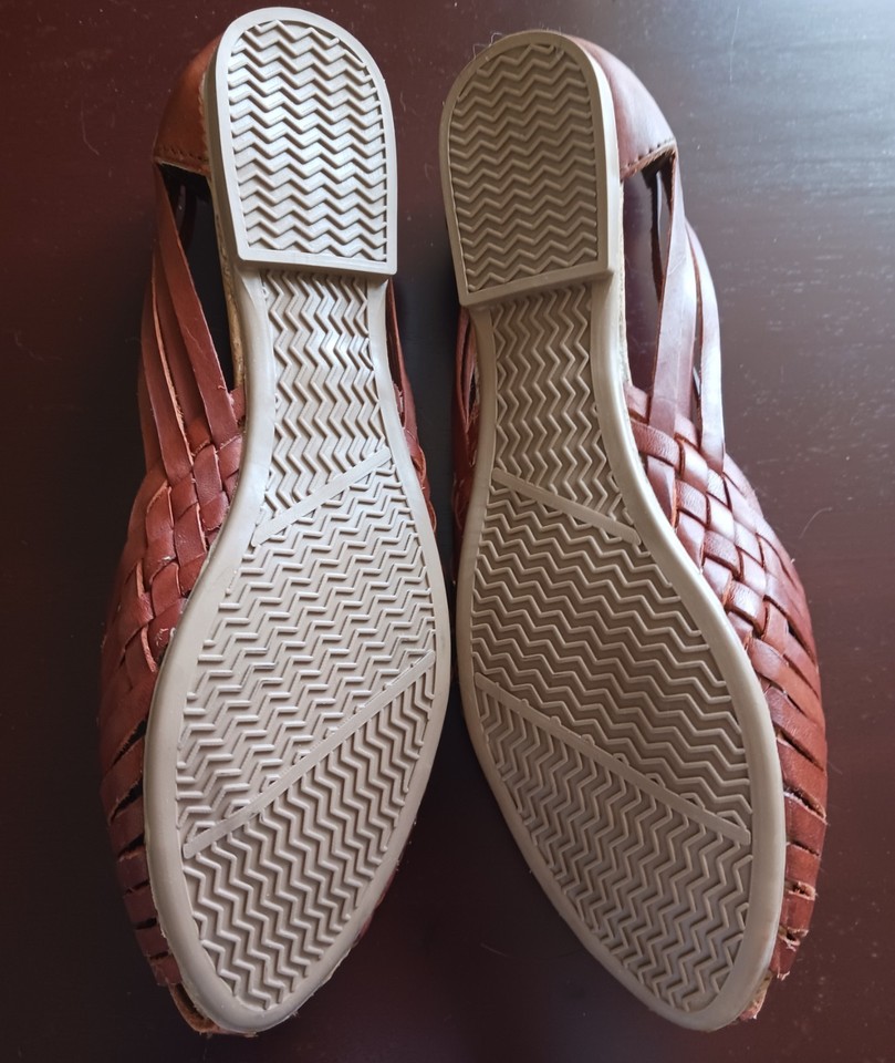 Macarena Collection Huarache Leather Mexican Womens Shedron Sz8 (25 ...