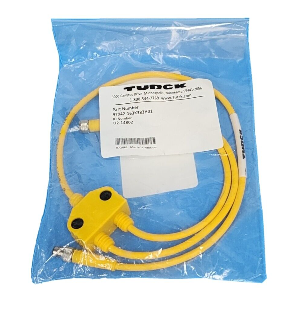 NEW TURCK 97942-163K383H01 CONNECTING CABLE ID NUMBER: U2-14802 | eBay