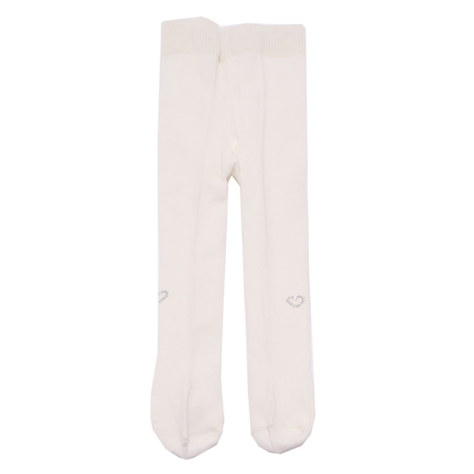 3314AA calzamaglia bimba girl NANAN white strass cotton tights | eBay