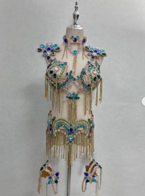 egyptian professional oriental belly dance costumes, bra+belt ...