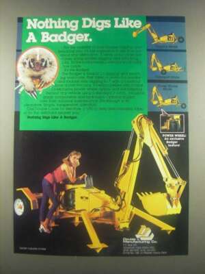 1985 Double L Badger Digger Ad - Nothing Digs Like | eBay