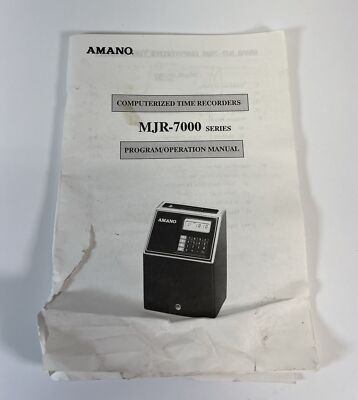 Time Clocks - Mjr 7000