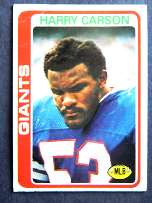 Harry Carson #393 Topps 1978 Football Card (New York Giants) A | eBay