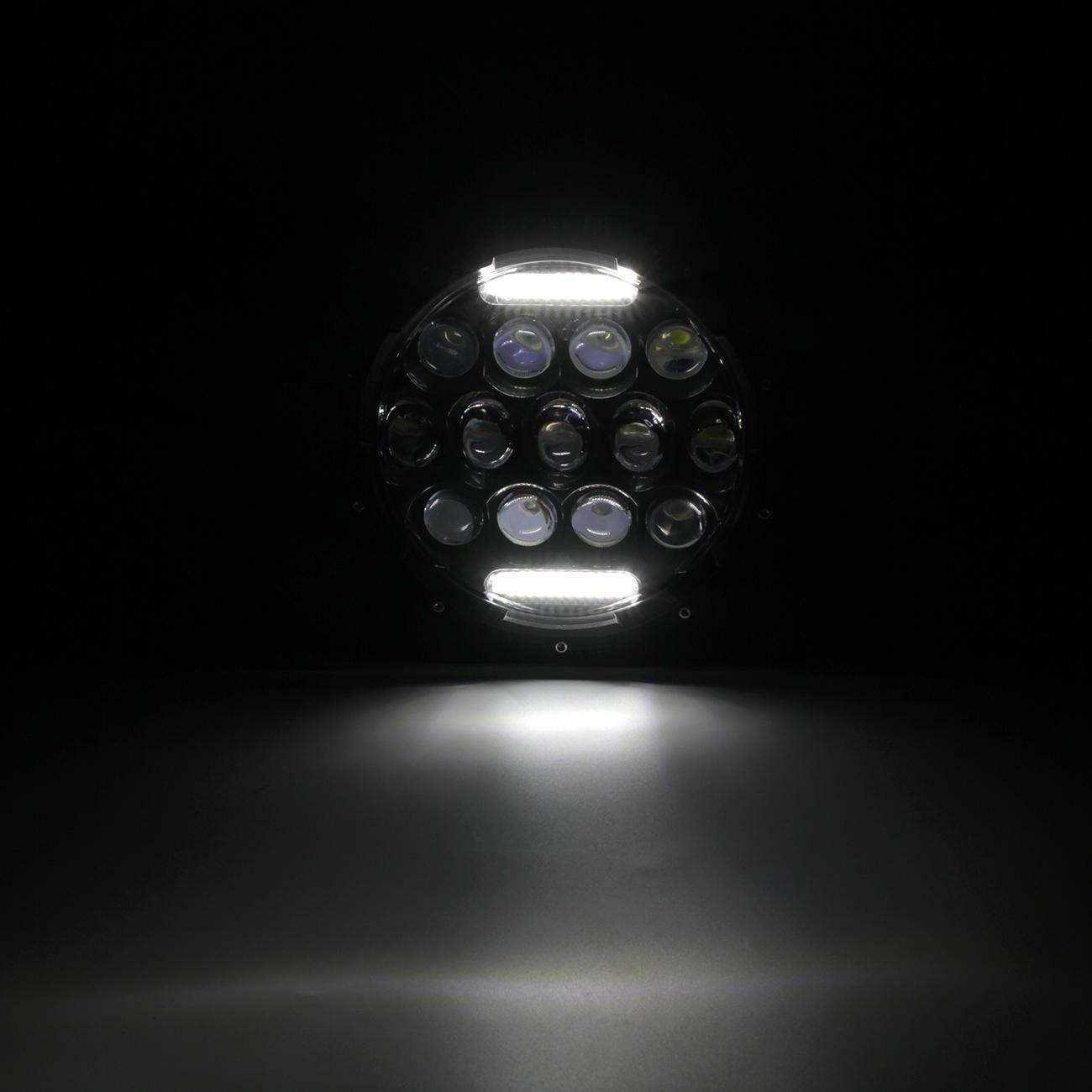 Pair White LED 7" Round Headlights Lights Bulbs For Ford Cortina Mk1 ...