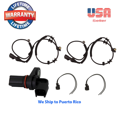 3 ABS Speed Sensor Front R & L & Differential W pigtail Fit:Ford F-150 ...