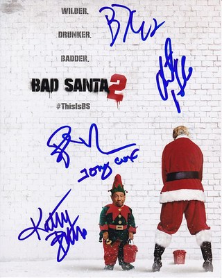 BAD SANTA signed CAST 8x10 photo BILLY BOB THORNTON KATHY BATES + | eBay
