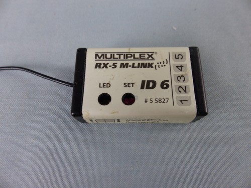 MULTIPLEX récepteur RX-5 M-LINK ID 6 référence 55827 , testé OK ...