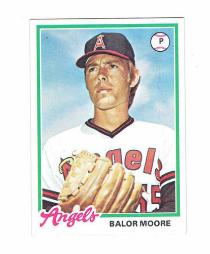 Balor Moore California Angels P #368 Topps 1978 #Baseball Card | eBay