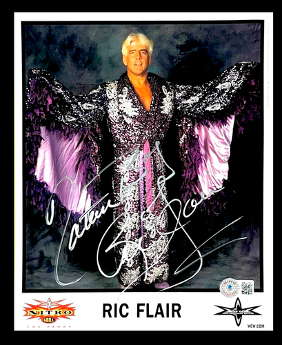 WWE RIC FLAIR HAND SIGNED AUTOGRAPHED ORIGINAL 8X10 PROMO PHOTO WITH ...