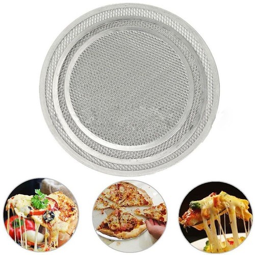 6''-12'' New Kitchen Oven Net Pizza Screen Baking Tray Plate Pan ...