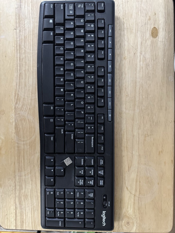Logitech K270 Wireless Keyboard w/ USB Dongle, Powered by 2 AAA ...
