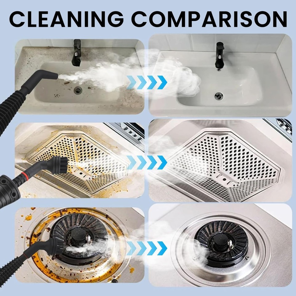 Sakerplus Steam Disinfection Cleaner–Handheld Multi-Purpose Steamer ...