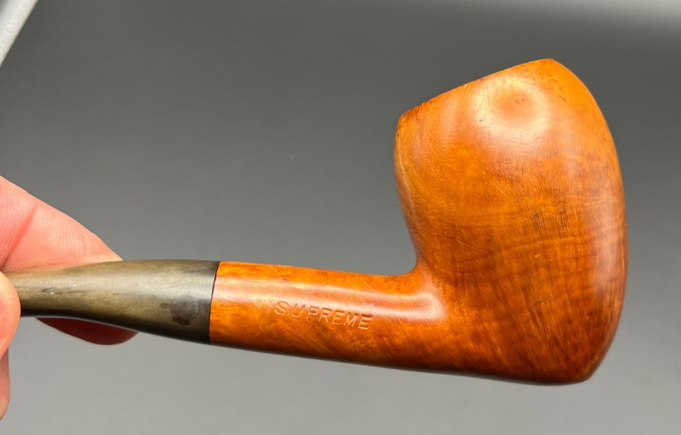 VINTAGE FISCHER SUPREME ESTATE TOBACCO PIPE - PICKAXE SHAPE BUFFALO, NY ...