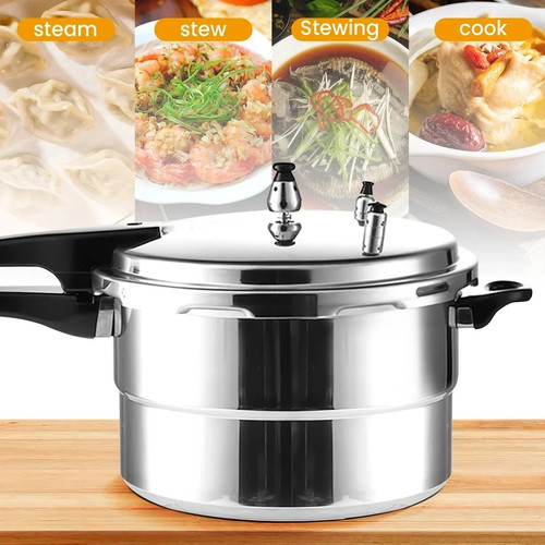 Pressure Cooker with Fire Burner Aluminium Fast Cooking Kitchen UK ...