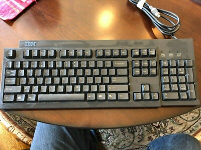 IBM KB-7953 Black PS/2 Wired Keyboard Fru P/N 02K0861 | eBay