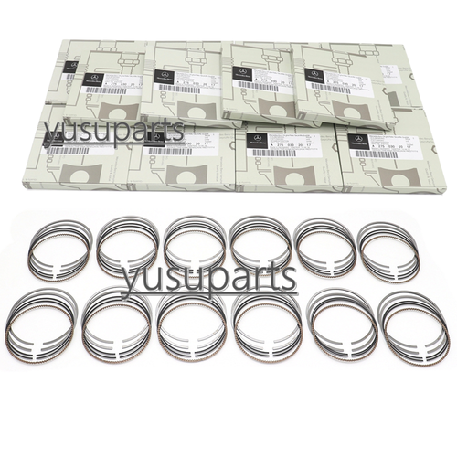 12x Piston Rings Set OEM for Mercedes-Benz S65 G65 W221 W222 W463 M275 ...