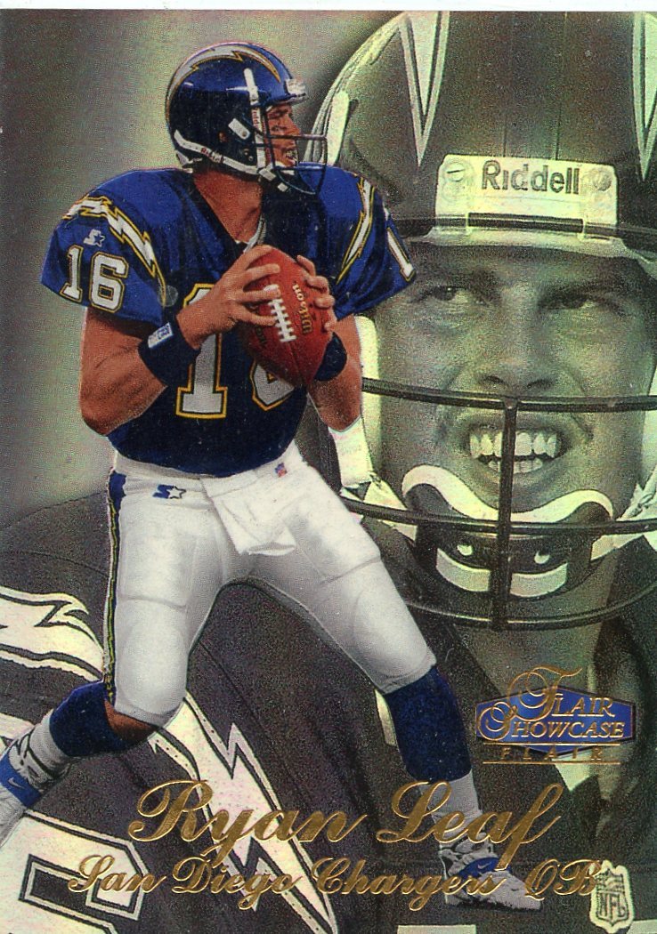 Ryan Leaf 1998 Flair Showcase Row 3 Rookie Card #18 | eBay