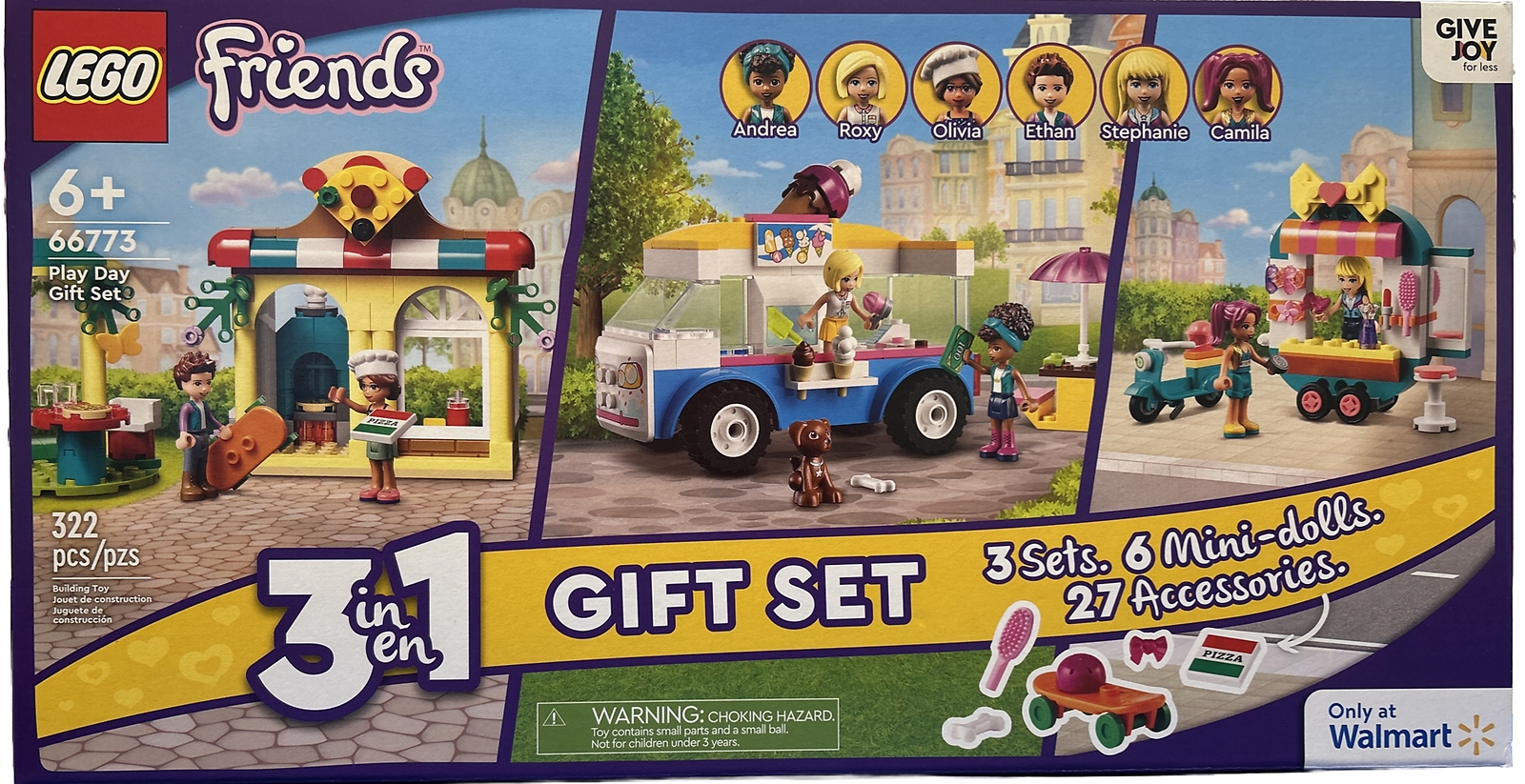 Lego Friends Play Day Gift Set 3 In 1 Combo Pack 322 Pieces 66773 ...