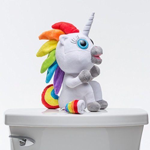 Buy Squatty Potty Pooping Unicorn Rainbow Stool Toy Plush Squatting ...