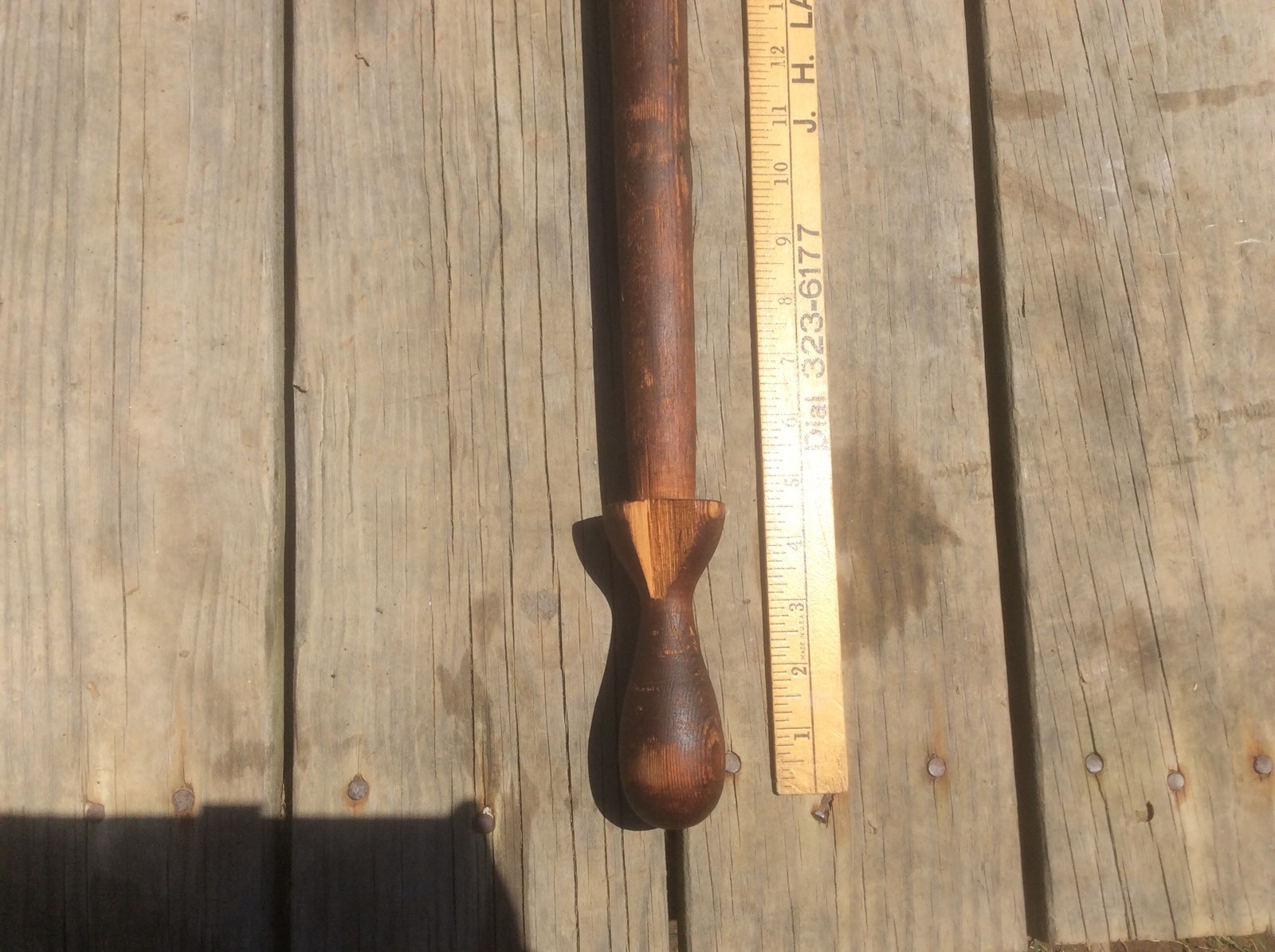 Primitive Wood Grain Thresher Tool , Handle , Country Farm , Shabby | eBay