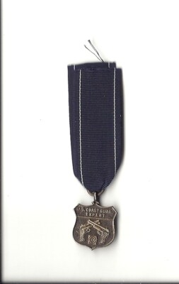 Coast Guard Expert Pistol Shot mini miniature Award medal USCG | eBay
