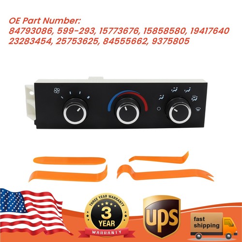 A/C Heater Climate Control Unit Fits Chevy Express Savana 3500 2500 ...