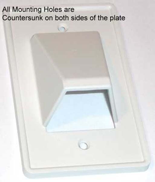 Arlington CE1-WH Reversible Bulk Wire Wall Plate - 1 Gang - White | eBay