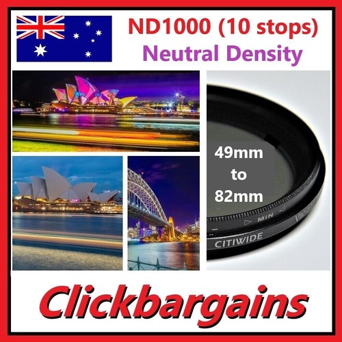 72mm ND1000 Optical Glass Neutral Density Camera Lens Filter ND 1000 72 ...