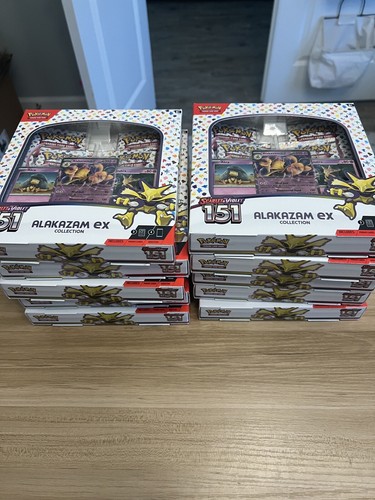 Pokemon TCG Scarlet and Violet 151 Alakazam ex Collection Box 4 Packs ...