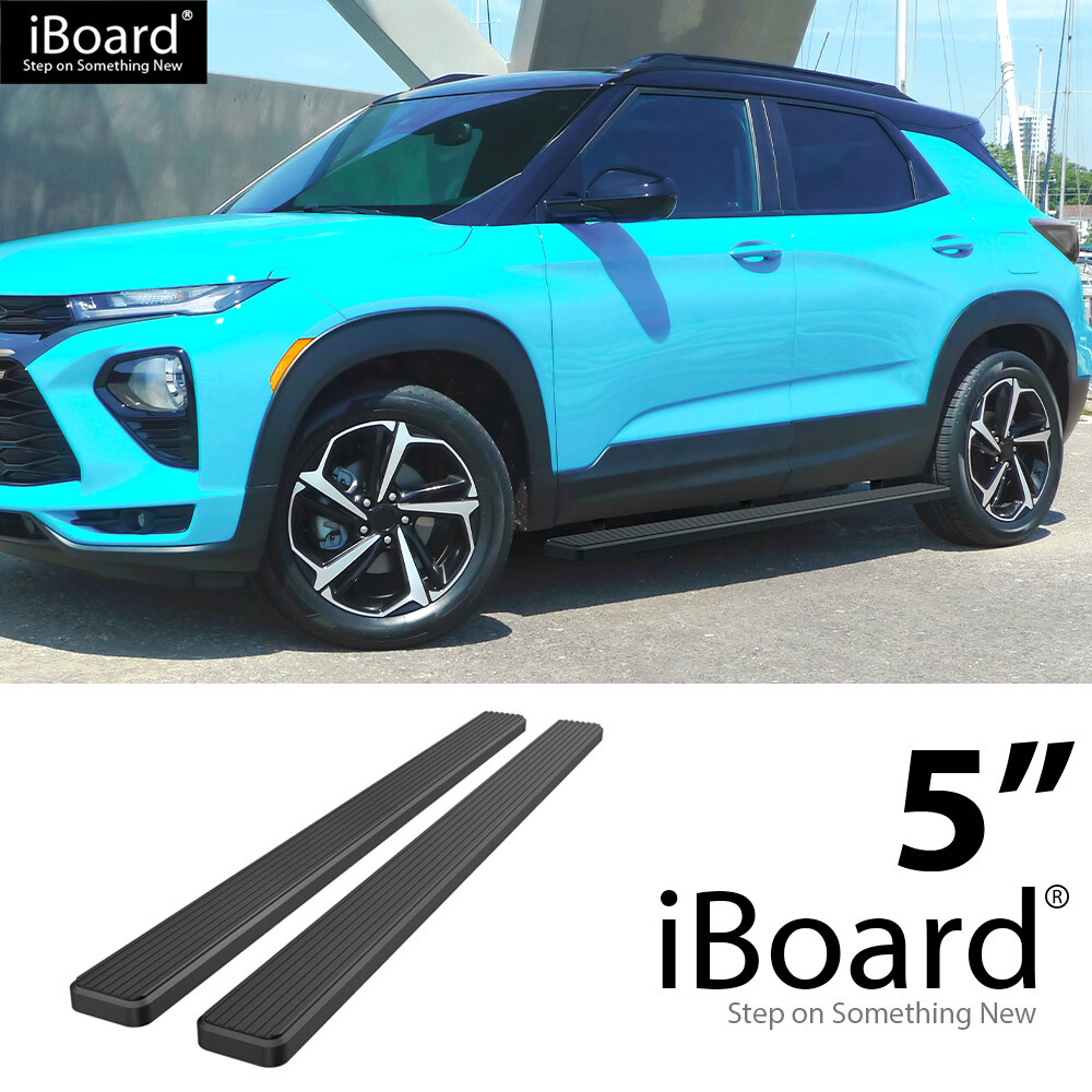 APS Running Board Side Step Bar 5in Aluminum Black Fit Chevy ...