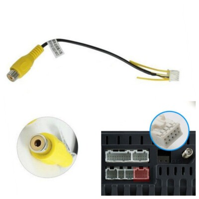 10Pin Rear View Backup Camera Cable Adapter RCA For Android Car Stereo ...