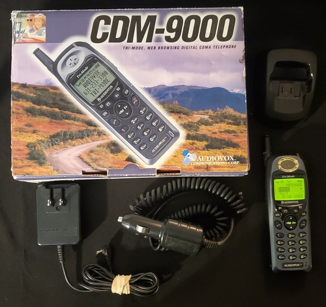 Vintage Audiovox CDM-9000 Tri-Mode CDMA Cellular Cell Phone In Box ...