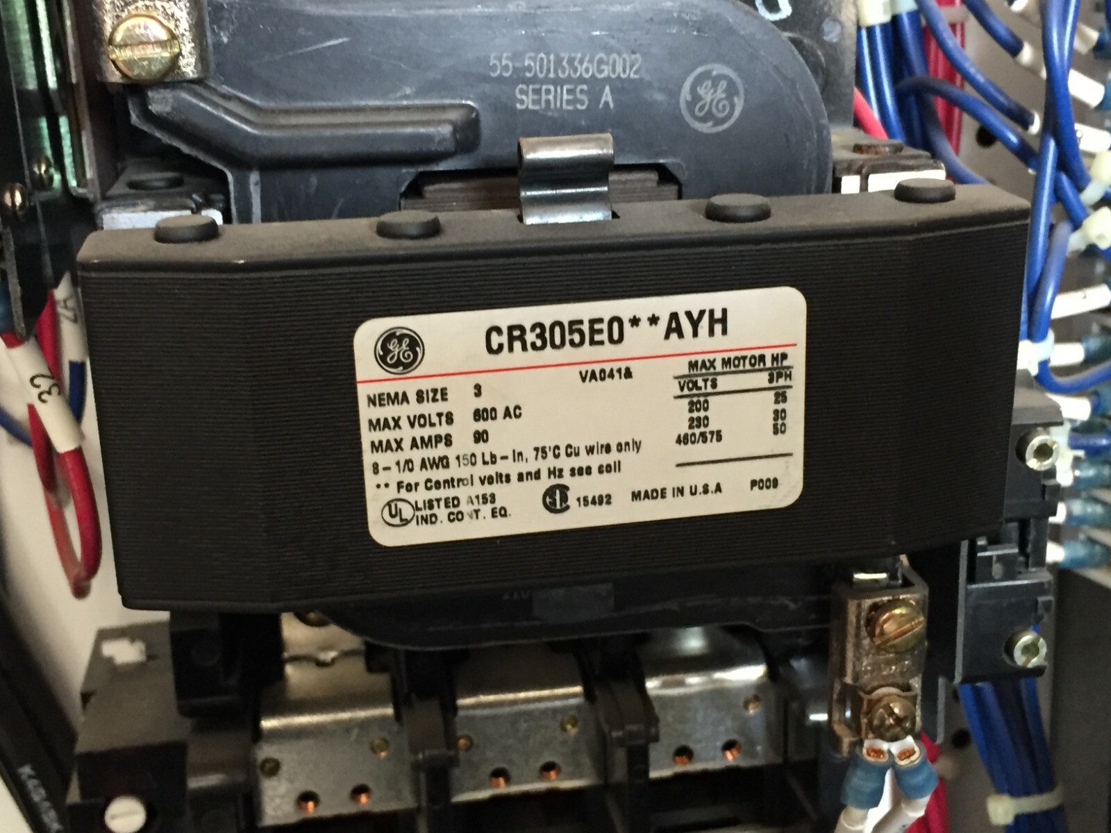 GE 8000 FVNR SIZE 3 30'' MCC 3PH 480V MCC BUCKET | eBay