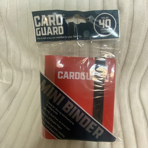 Cardguard Card Guard Mini Binder With Strap - Holds 40 Cards | eBay
