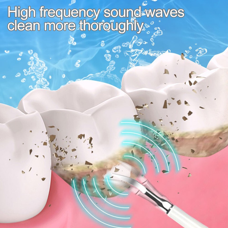 Electric Sonic Teeth Cleaner Dental Calculus Remover Scaler Tooth ...