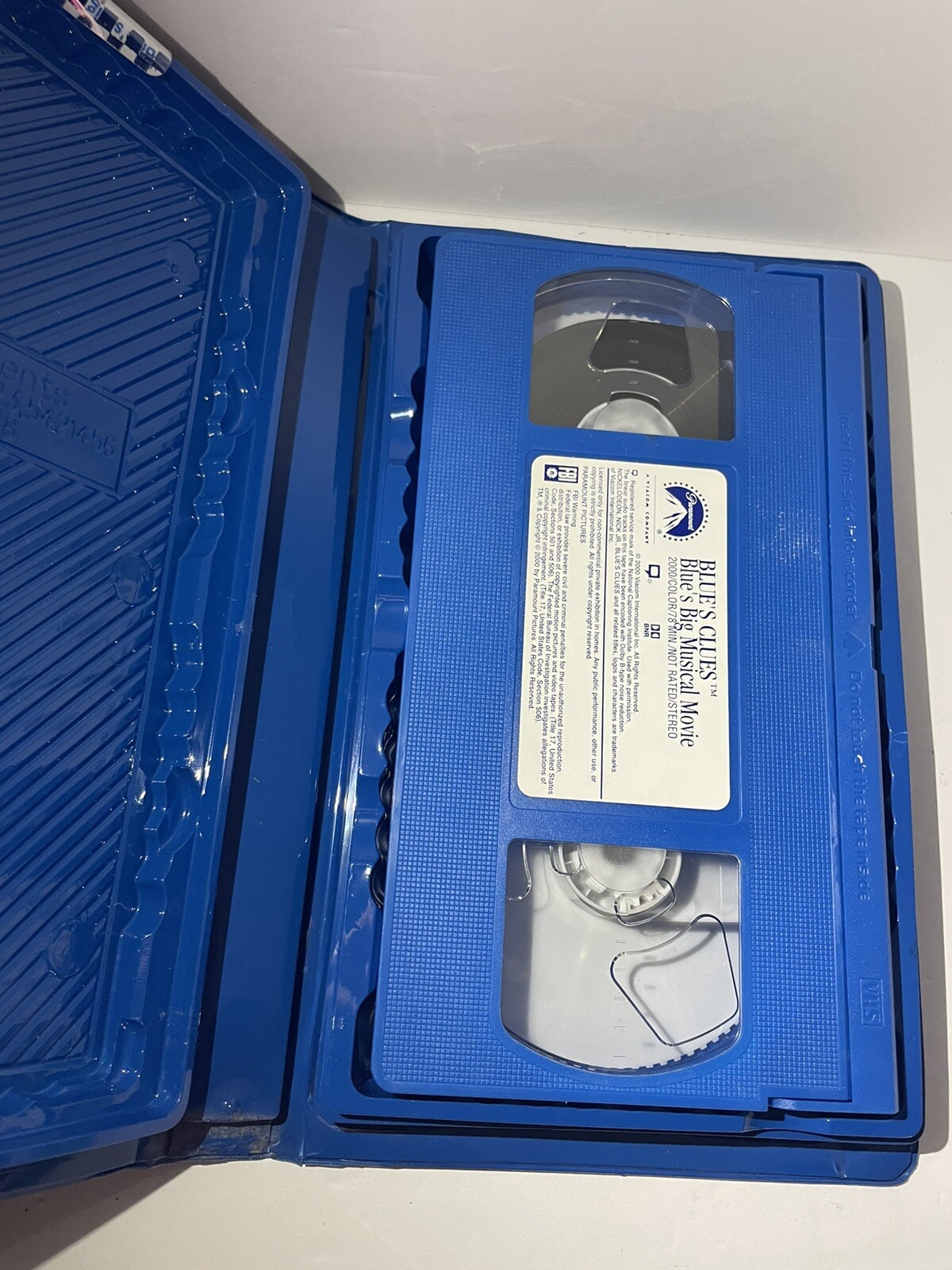 vintage Blue's clues Blue's big musical movie VHS tape nick jr English ...