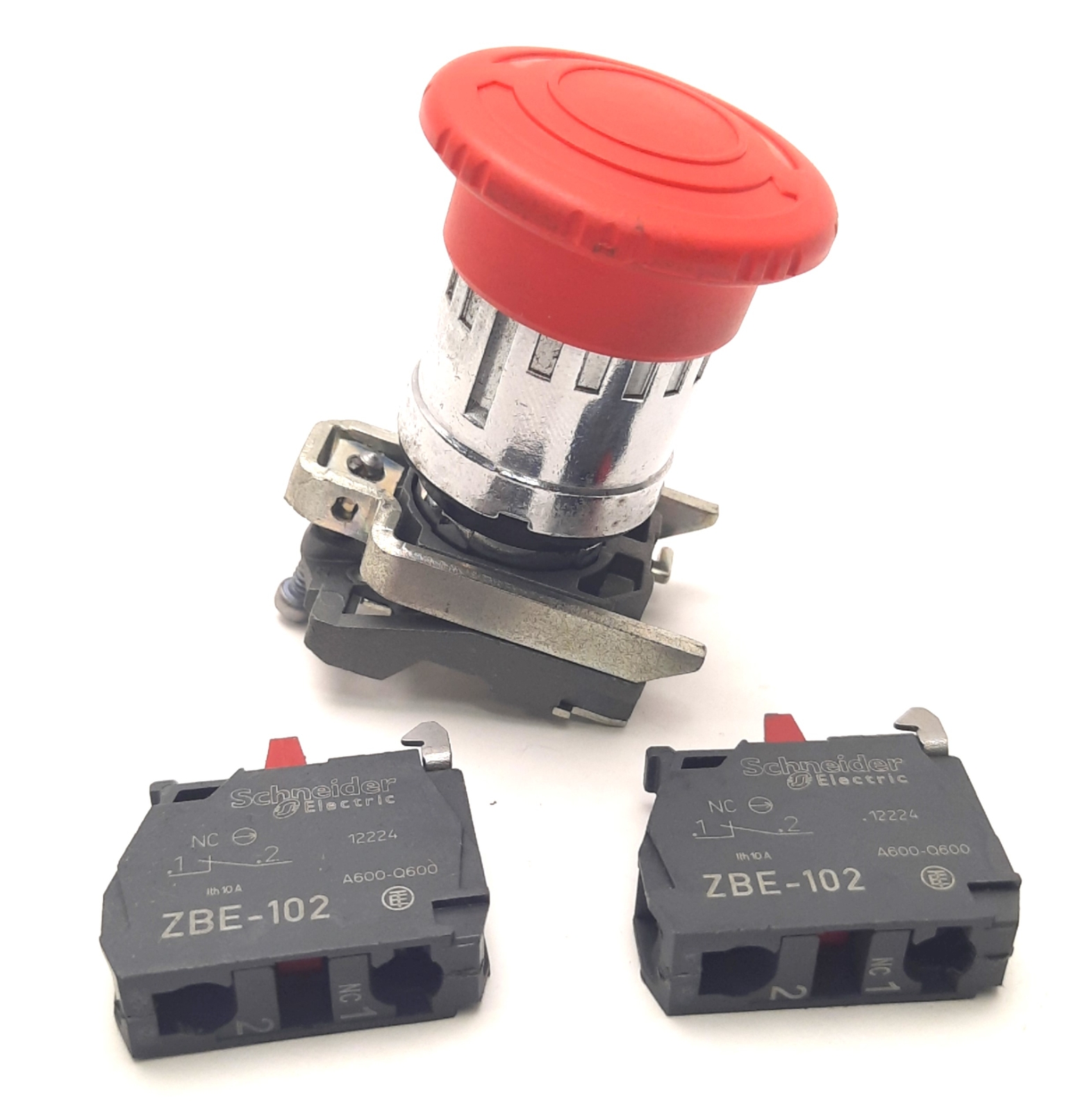 Schneider Electric XB4BS8444 Emergency Stop Push Button Red for sale ...