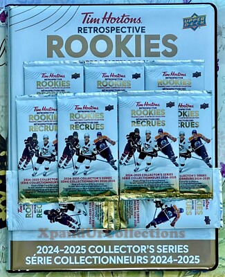 2025 UD Tim Hortons RETROSPECTIVE ROOKIES Hockey Cards 10 PACKS New ...