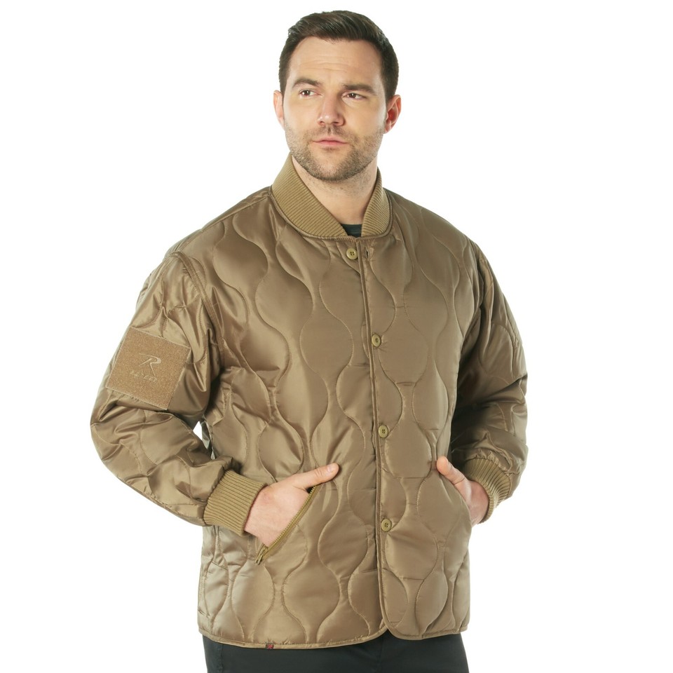 Men's Military Style Quilted Woobie Fashion Jacket | eBay