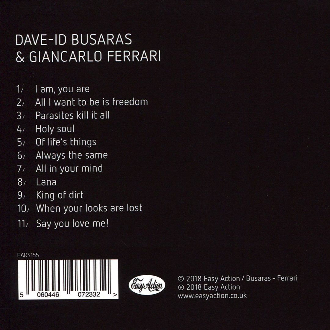 DAVE-ID BUSARAS/GIANCARLO FERRARI I AM YOU ARE NEW CD 5060446072332| eBay
