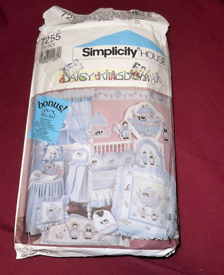 Vintage Simplicity House Daisy Kingdom Nursery Crib Accessories Pattern ...