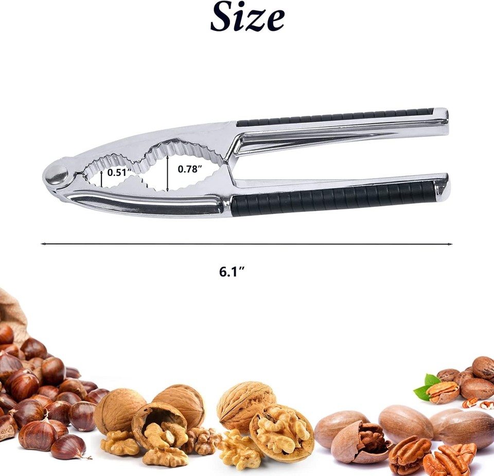 Nut Cracker, Seafood Tool, Walnut Cracker for All Nuts, Heavy Duty ...
